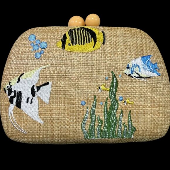 Bags | Natural Fish Clutch | Poshmark